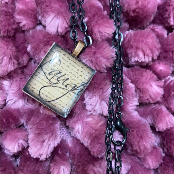 Jewelry | Reduuced Handmade Scrabble Piece Necklace Repurposed Recycled ...